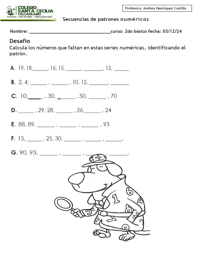 Patrones Numericos 2 | PDF