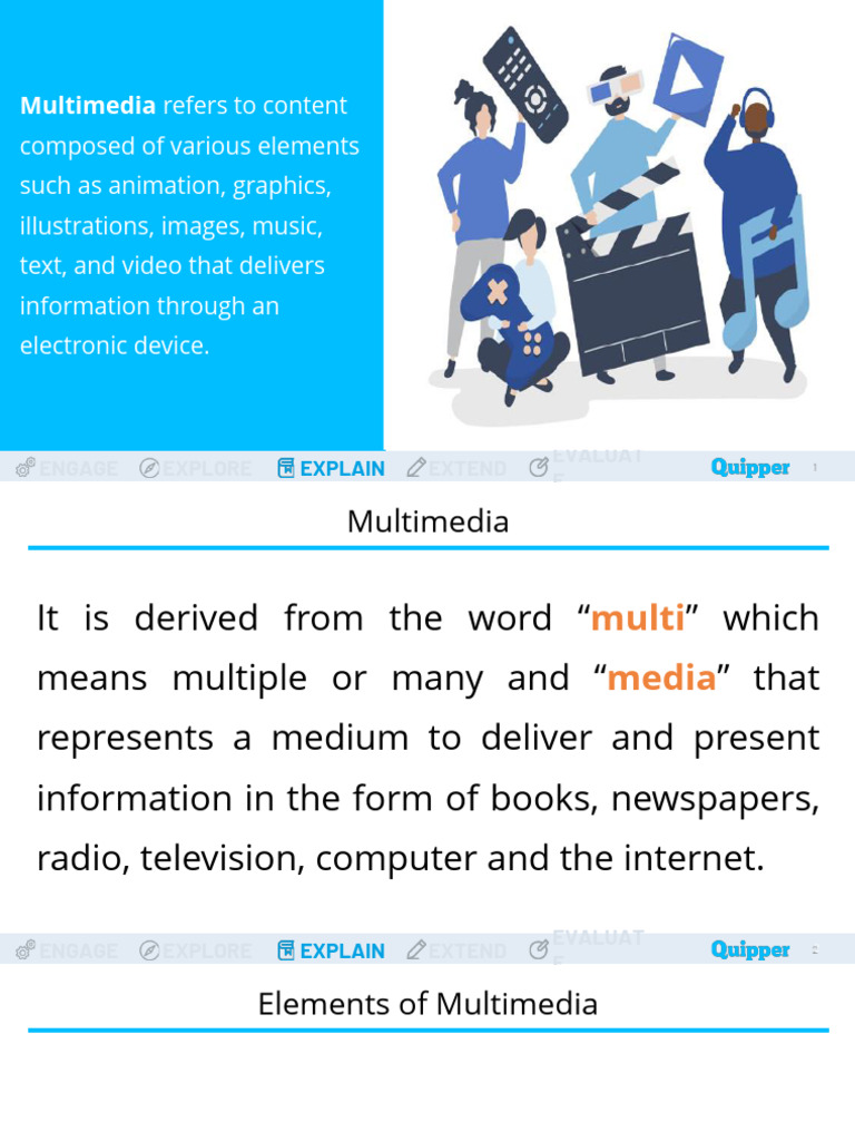 Understanding Multimedia Elements and Uses | PDF | Multimedia | Social ...