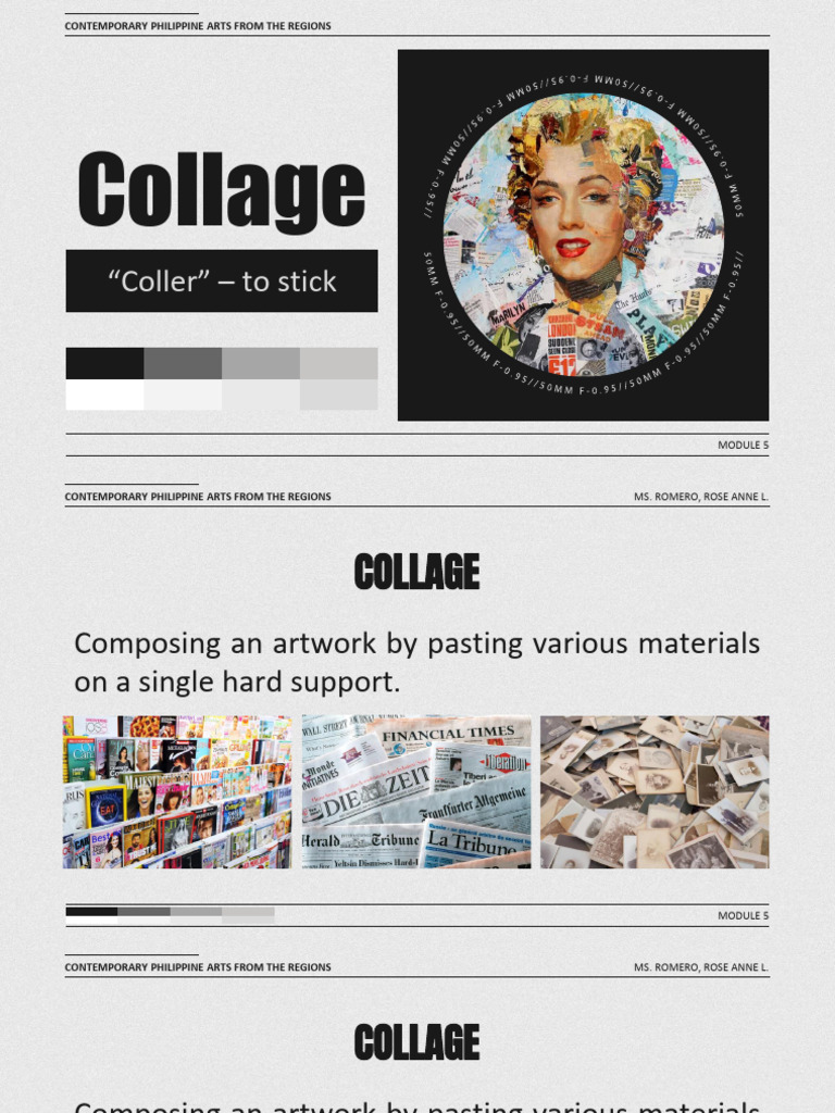 Philippine Art Techniques Guide | PDF | Collage | Printmaking