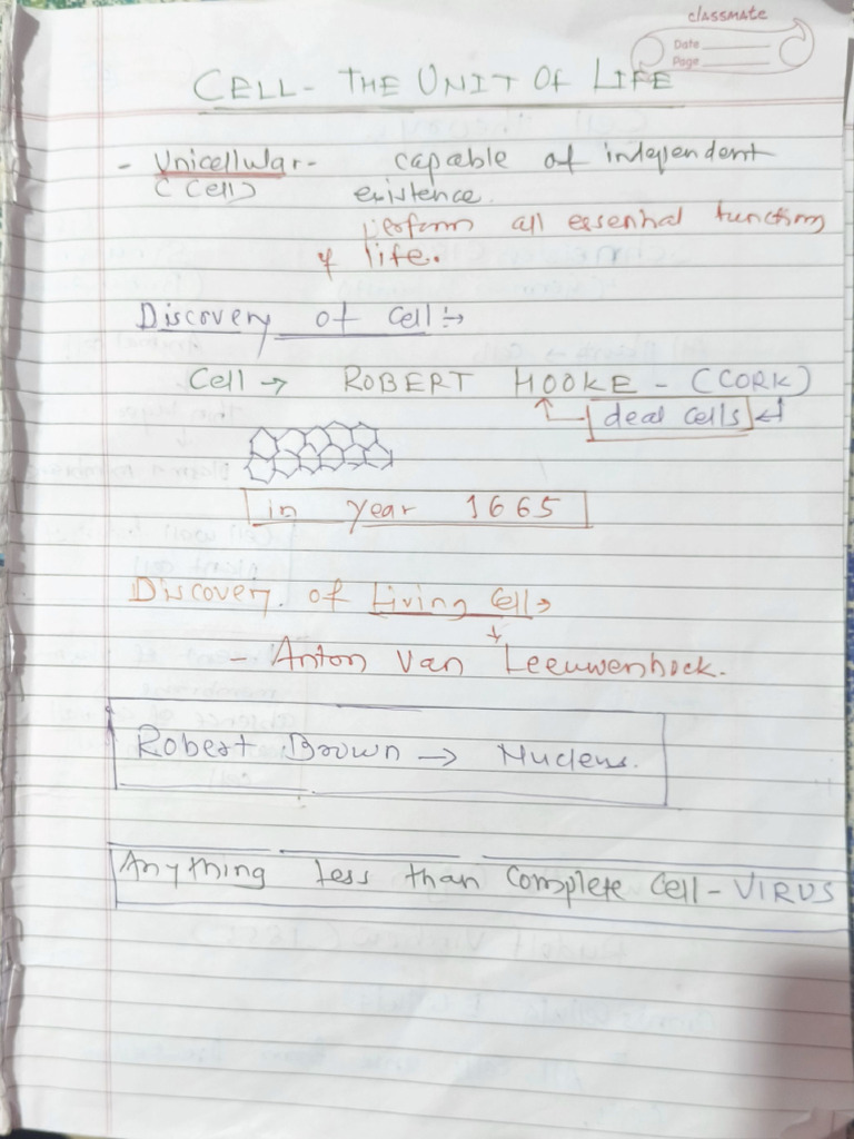 Cell Unit of Life | PDF