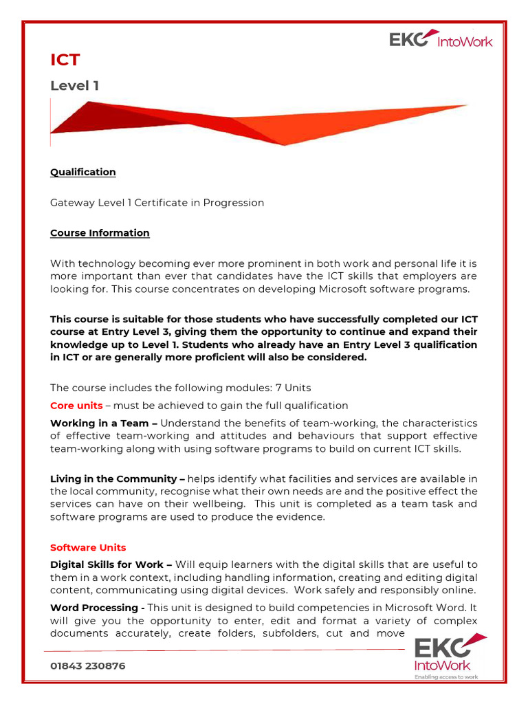 1634547645intowork-margate-ict-level-1-progression-pdf1634547645 | PDF ...