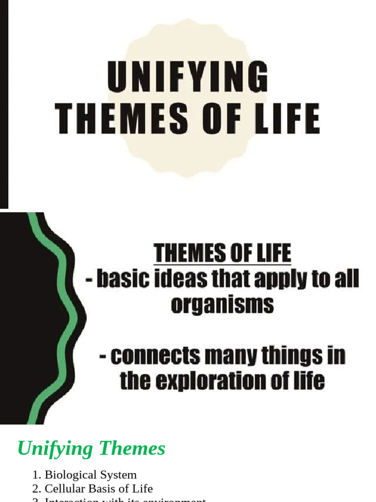 Unifying Themes of Life | PDF
