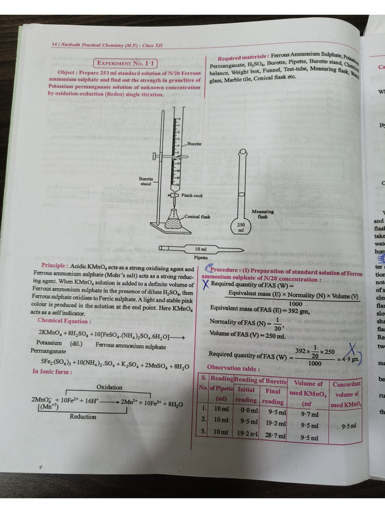 Chemistry Practical 12th | PDF