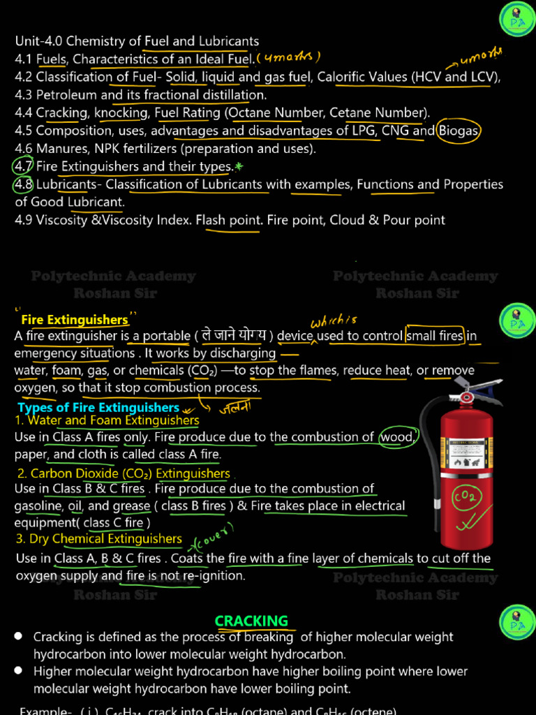 Unit-IV Chemistry Fuel Lect-4 | PDF