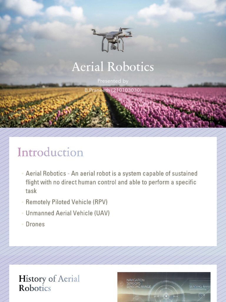 Aerial Robotics - PPT | PDF
