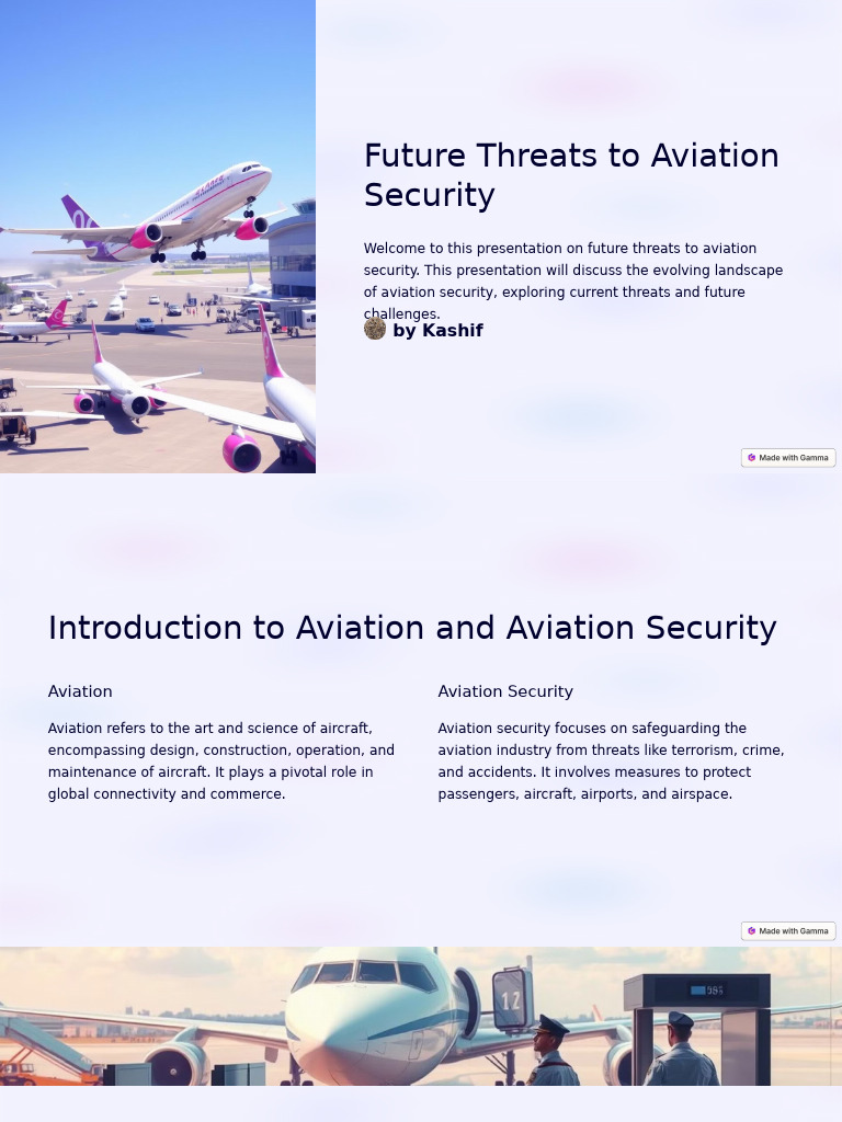 Future Threats To Aviation Security | PDF | Airport Security | Computer ...