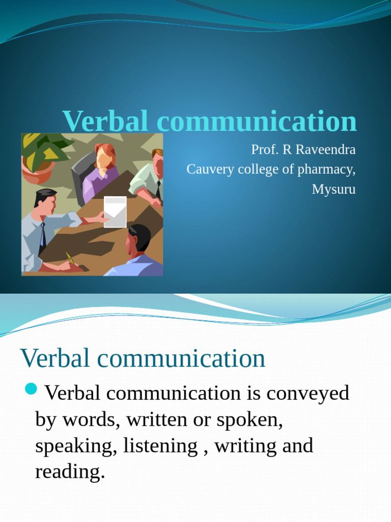 Verbal Communication | PDF