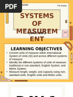 Measurements Grade 7 Lesson | PDF