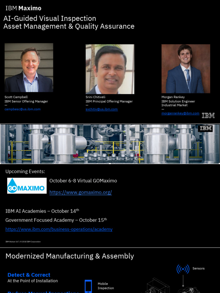 Maximo_Visual_Inspection_Maximo_Wed_Webinar | PDF | Artificial ...