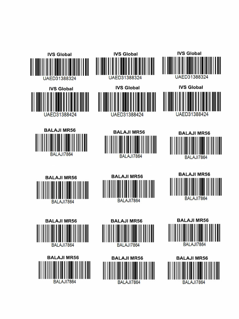 Barcode Sticker | PDF