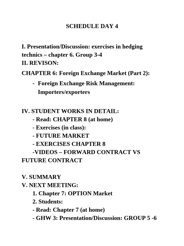 Schedule Day 4 | PDF Schedule Day 4 | PDF