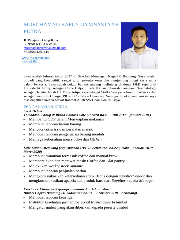 CV Moechamad_Rafly | PDF