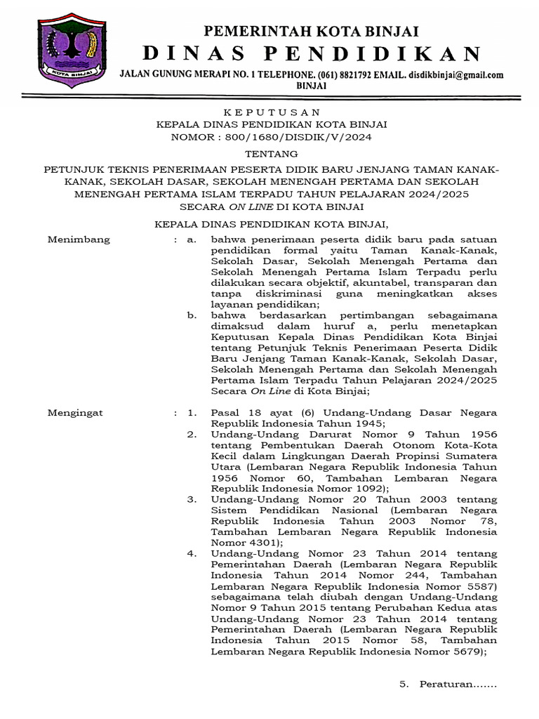 SK Kadis PPDB 2024-2025 (1) 1 | PDF