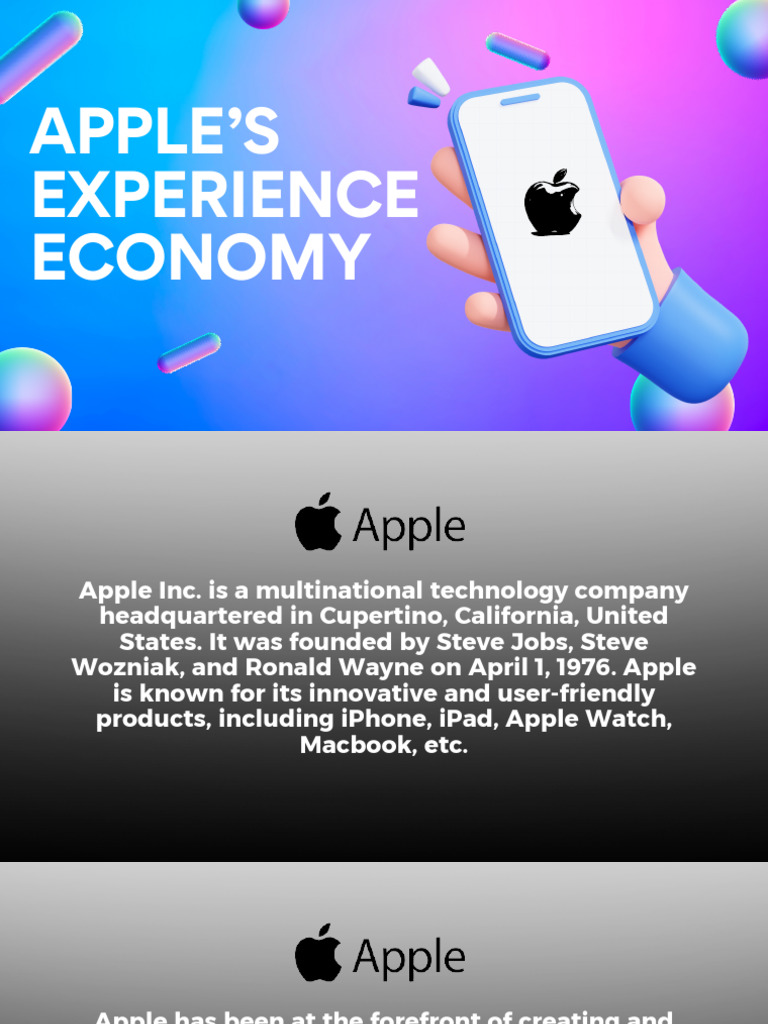 Apple’s Experience Economy Strategy | PDF | Apple Inc. | Brand