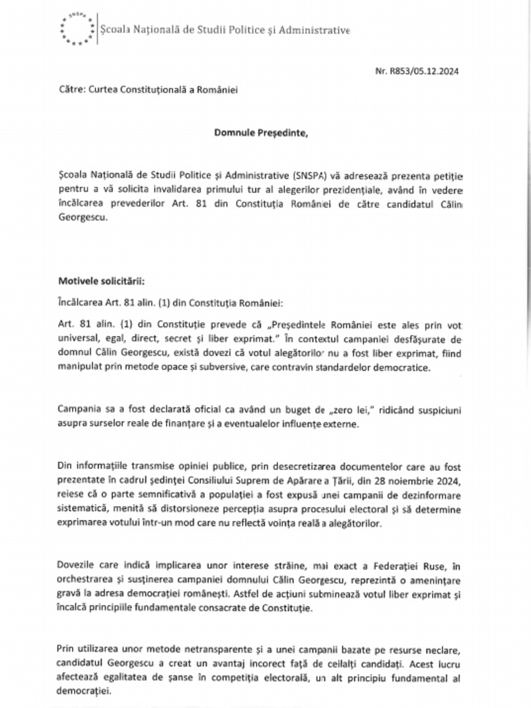 Sesizare SNSPA-CCR | PDF