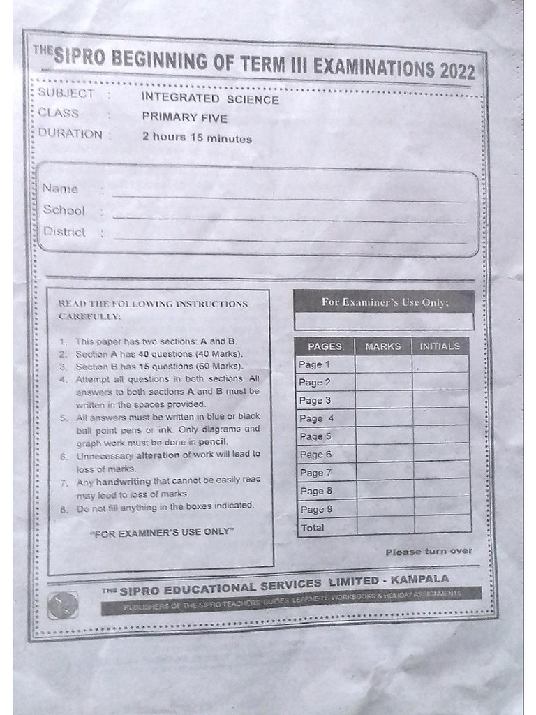 Sipro P5 Science Bot3 2022 | PDF