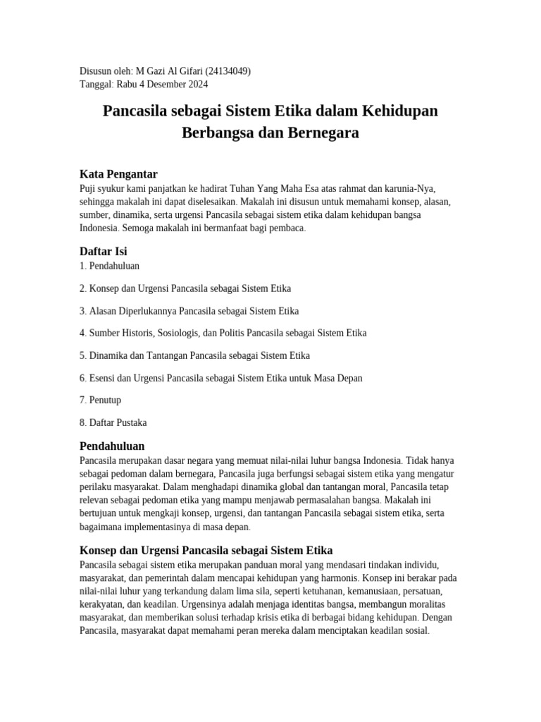 Makalah_Pancasila_Sistem_Etika_Dokumen | PDF Makalah_Pancasila_Sistem_Etika_Dokumen | PDF