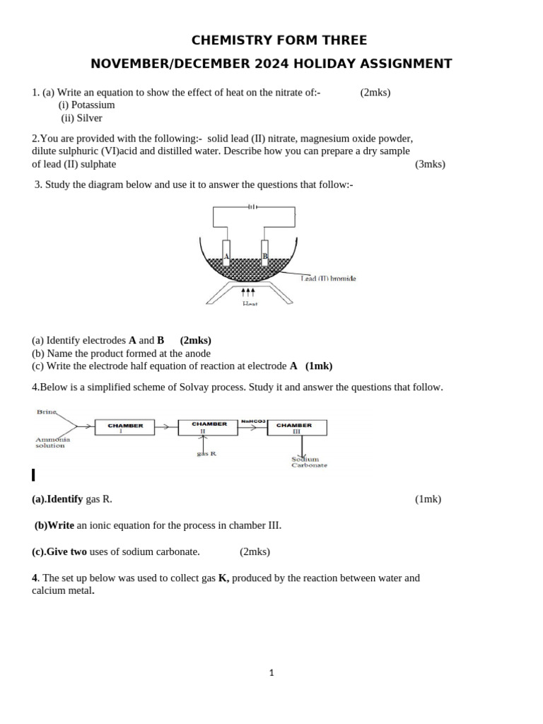 CHEMISTRY F3 | PDF | Chemistry | Chemical Substances