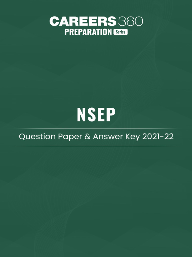 NSEP 2021 Question Paper and Instructions | PDF | Tension (Physics) | Mass