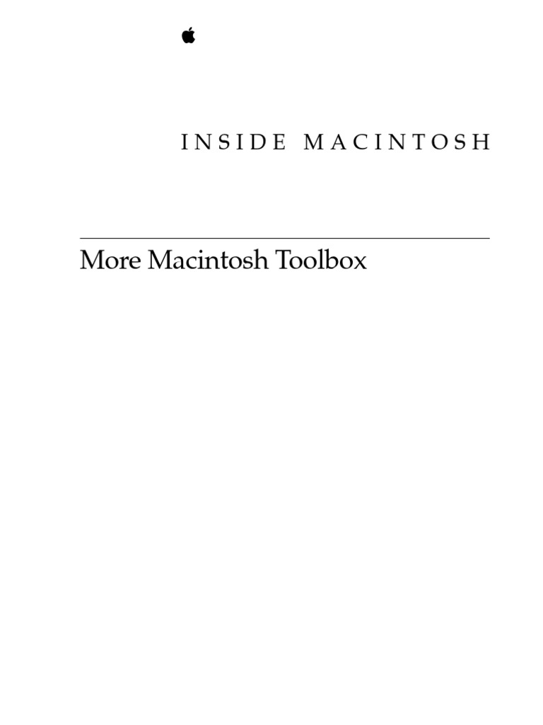 More Macintosh Toolbox | PDF | Assembly Language | Databases