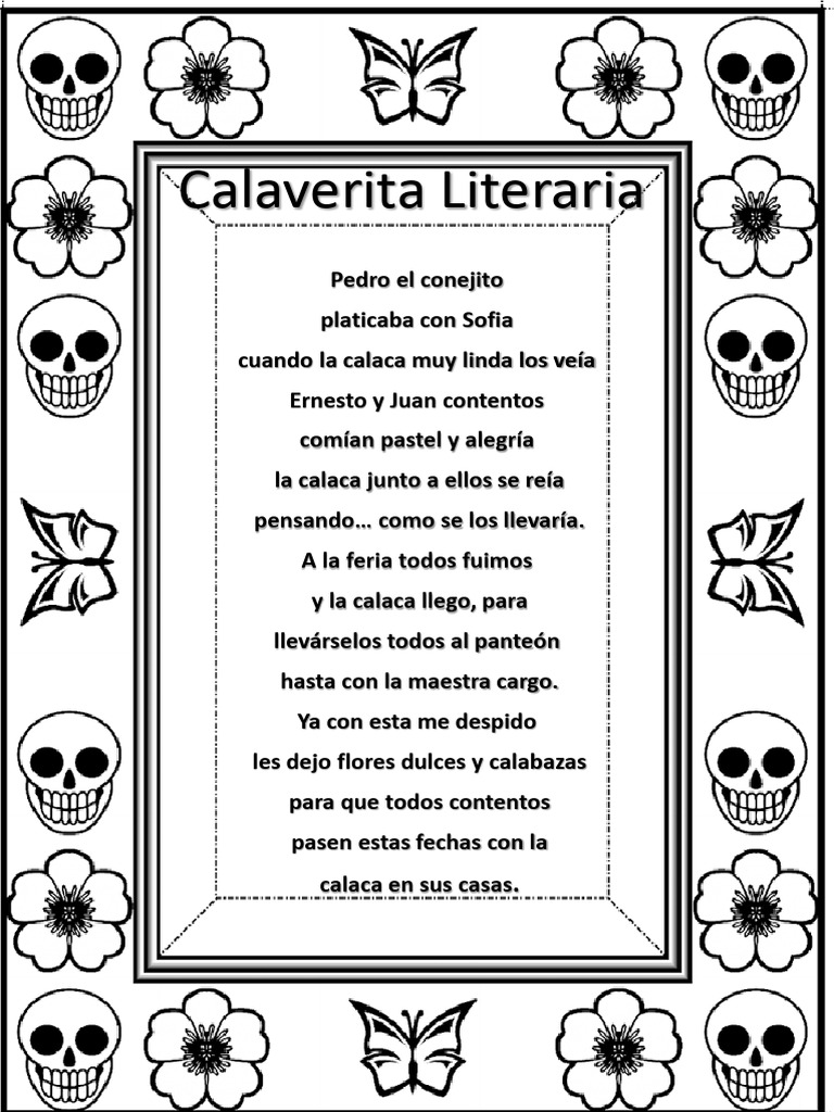 Calaverita Literaria: Fiesta con la Calaca | PDF