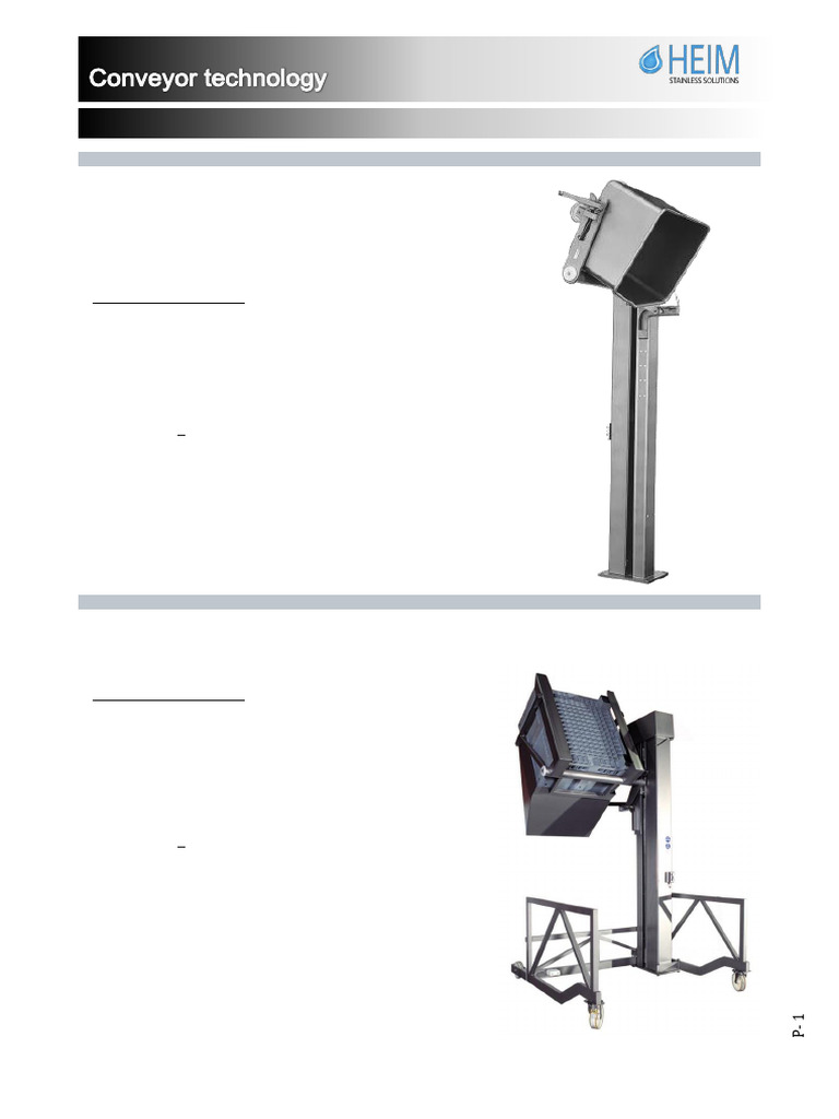 Tilting Devices For Boxes and Containers | PDF | Loader (Equipment ...