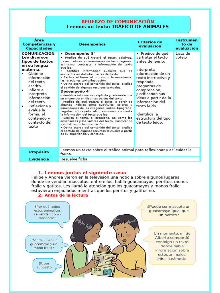 Reflexión sobre el Tráfico de Animales | PDF