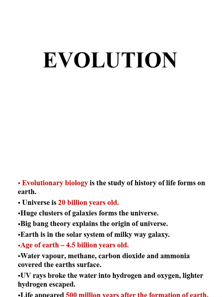 EVOLUTION 1 | PDF | Evolution | Homo EVOLUTION 1 | PDF | Evolution | Homo