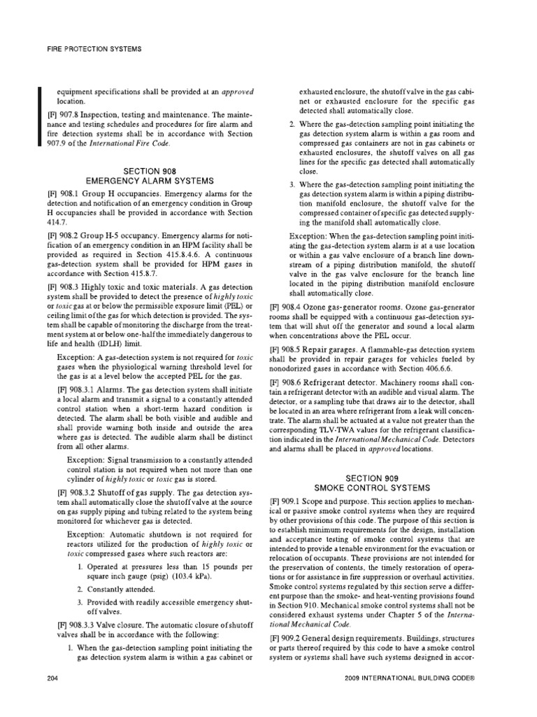 2009 IBC Section 909 | PDF