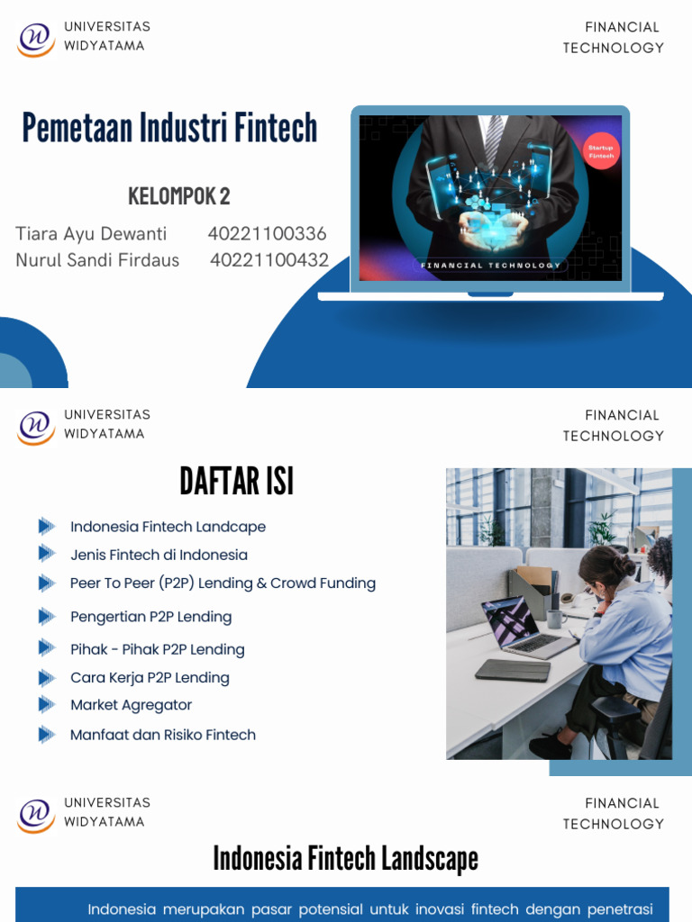 Kelompok 2 Pemetaan Industri Fintech - Tiara Dan Nurul | PDF