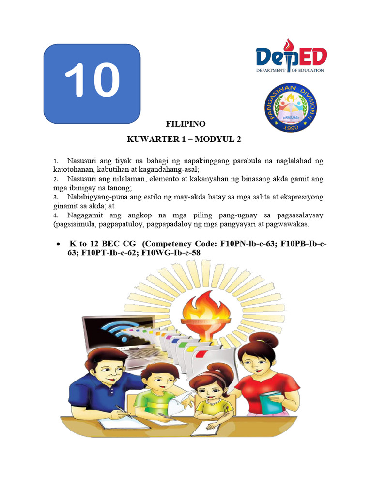 Filipino10 Q1 M2 | PDF