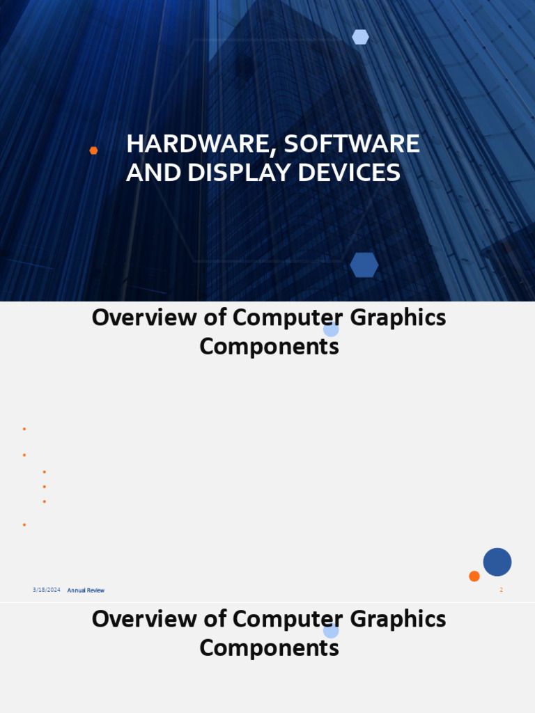 Lecture 2-Hardware, Software and Display Devices | PDF | Graphics ...