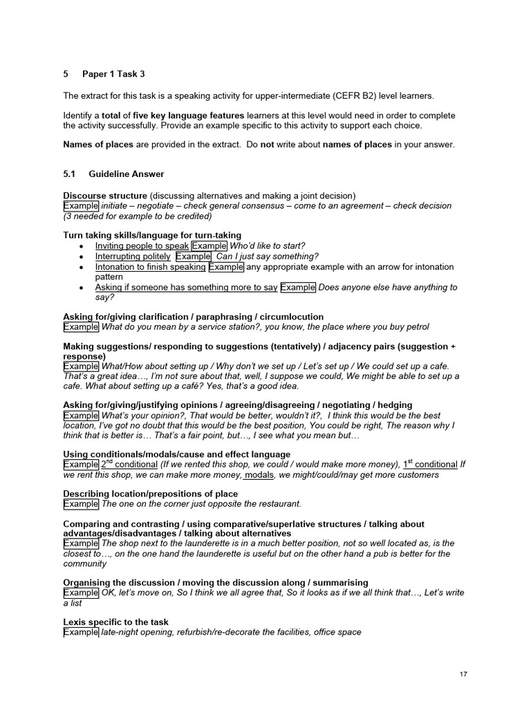 Paper 1 Task 3 | PDF