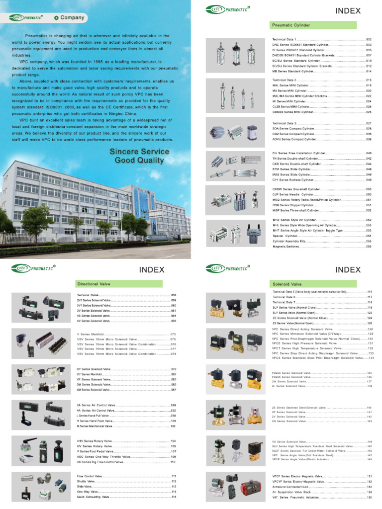 5.pneumatic Fittings Catalog | PDF | Valve | Hydraulics