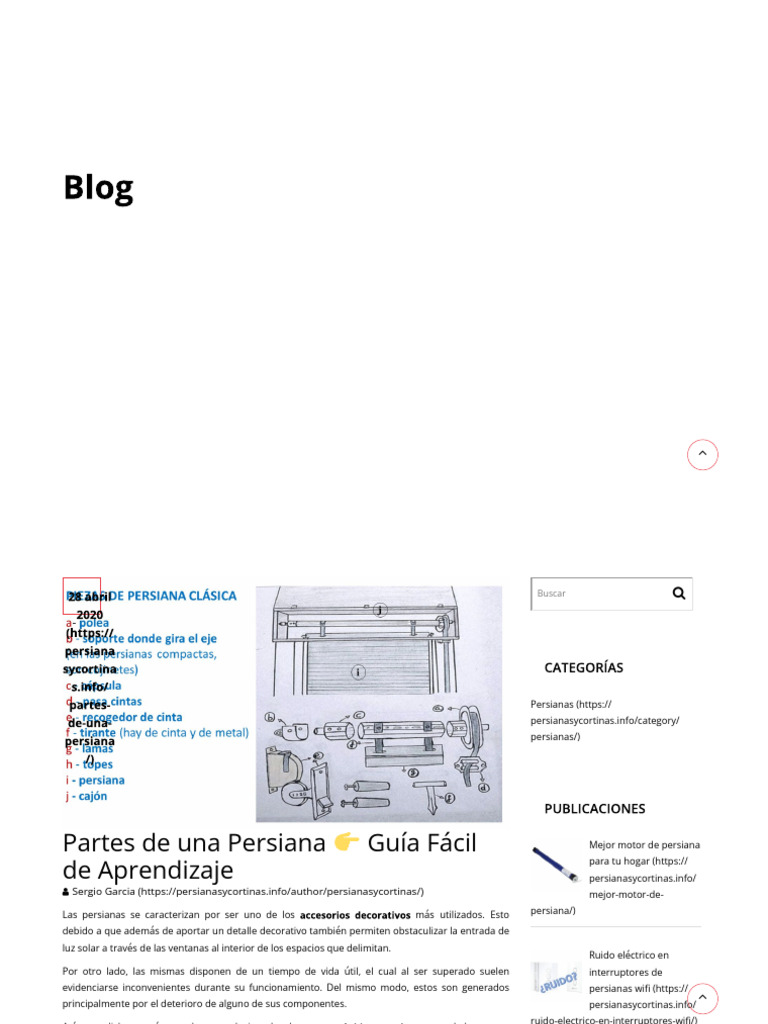 Partes de Una Persiana Guía Fácil de Aprendizaje | PDF