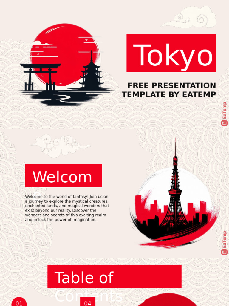 Tokyo PowerPoint Template by EaTemp | PDF | Elf (Dungeons & Dragons) | Fantasy