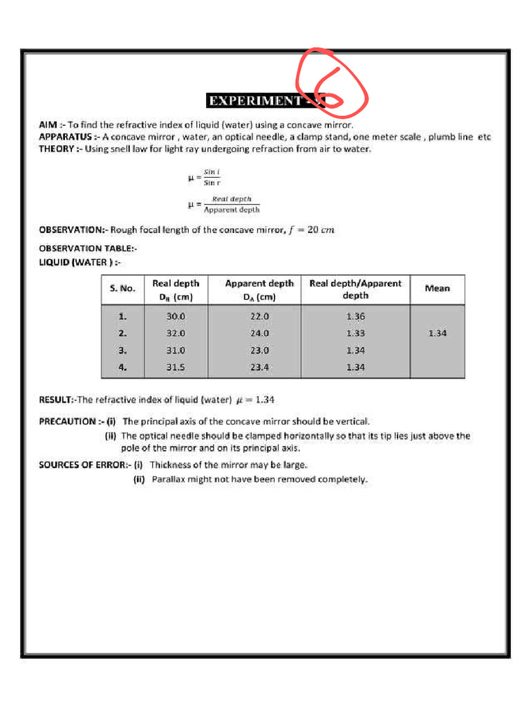 Experiment 6 | PDF