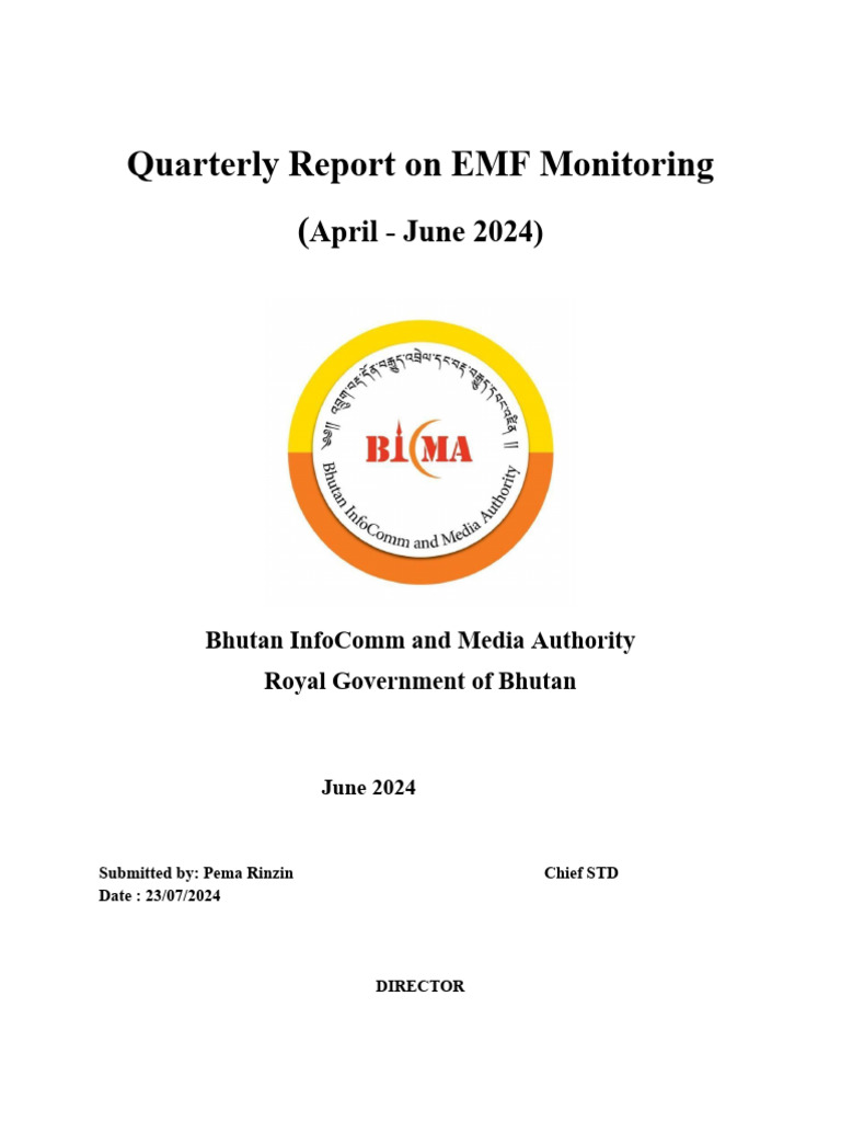 4th-Quarterly-Report-on-EMF-Monitoring-2023-2024 | PDF | Antenna (Radio ...