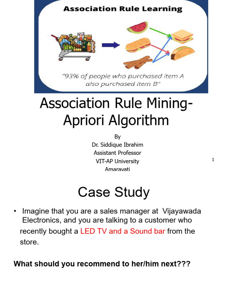 Apriori Algorithm for Association Rule Mining | PDF | Applied Mathematics | Information Science