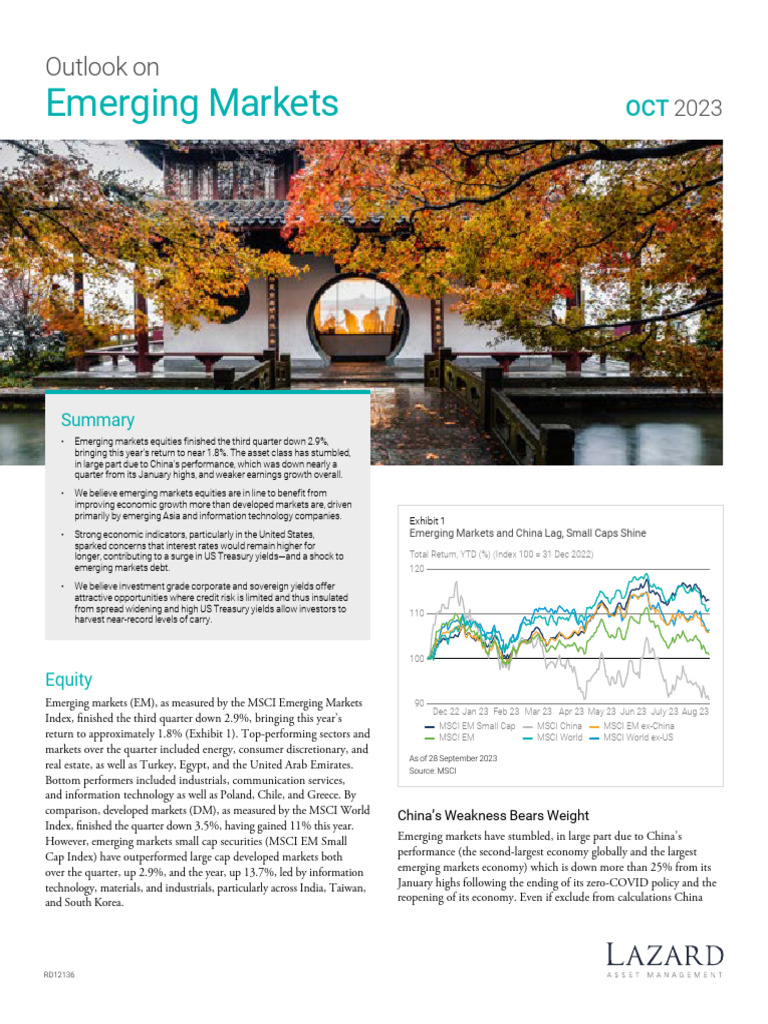 lazardonemergingmarkets_2023q3 | PDF | Investing | Bond Credit Rating