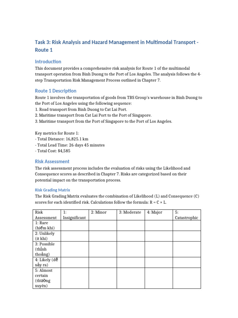 Task 3 Complete Risk Analysis | PDF | Risk | Risk Management