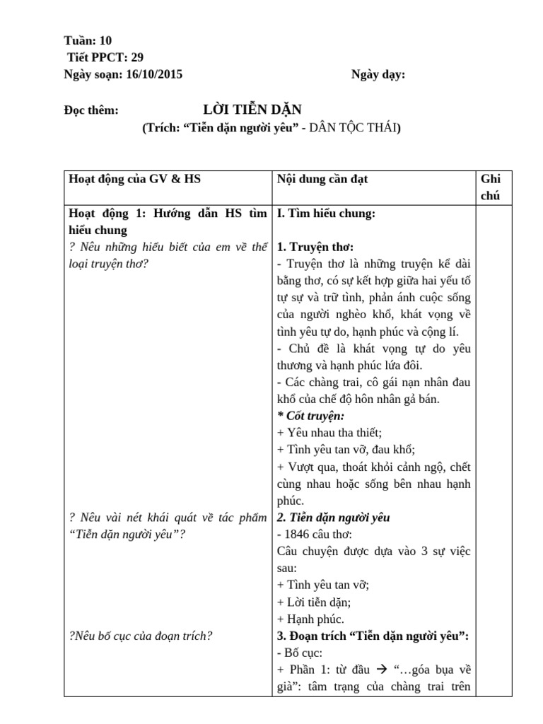 Tuan 10 Doc Them Loi Tien Dan | PDF