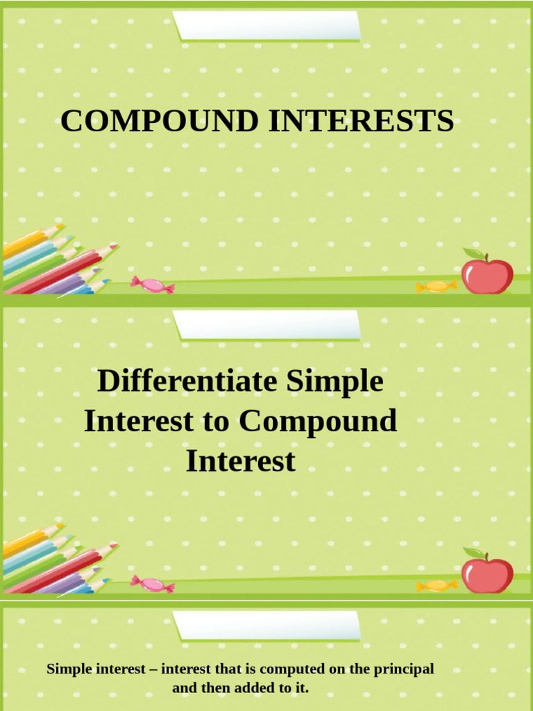 Compound Interests | PDF | Compound Interest | Interest