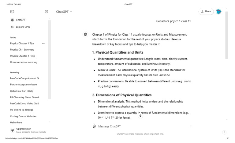 ChatGPT 23 | PDF | International System Of Units | Physical Sciences