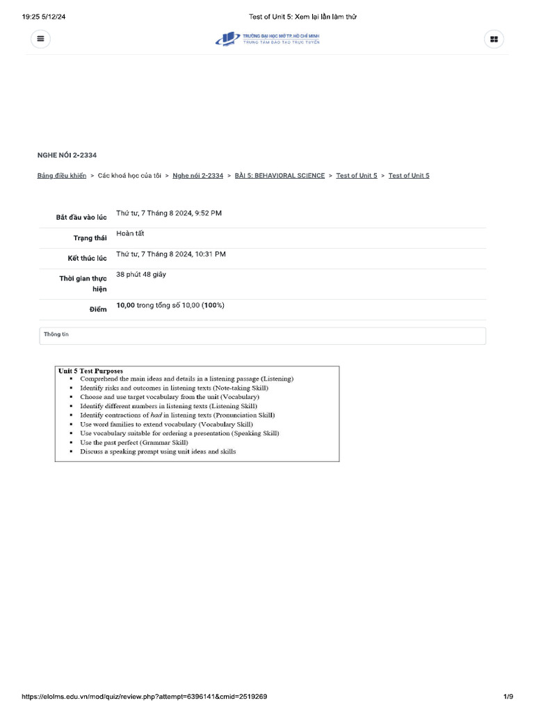 Test Of Unit 5 Listening Speaking 2 Pdf