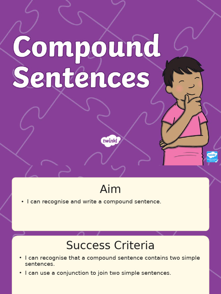 Compound Sentences Powerpoint English - Ver - 5 | PDF | Sentence ...