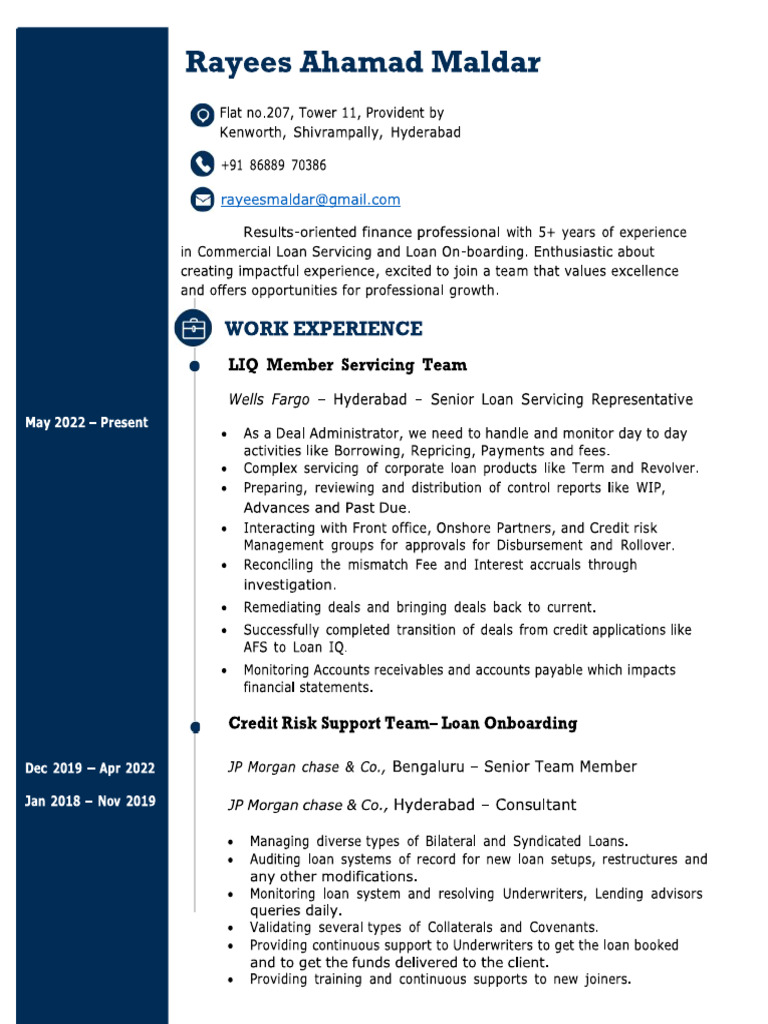 Rayees Maldar - Resume | PDF
