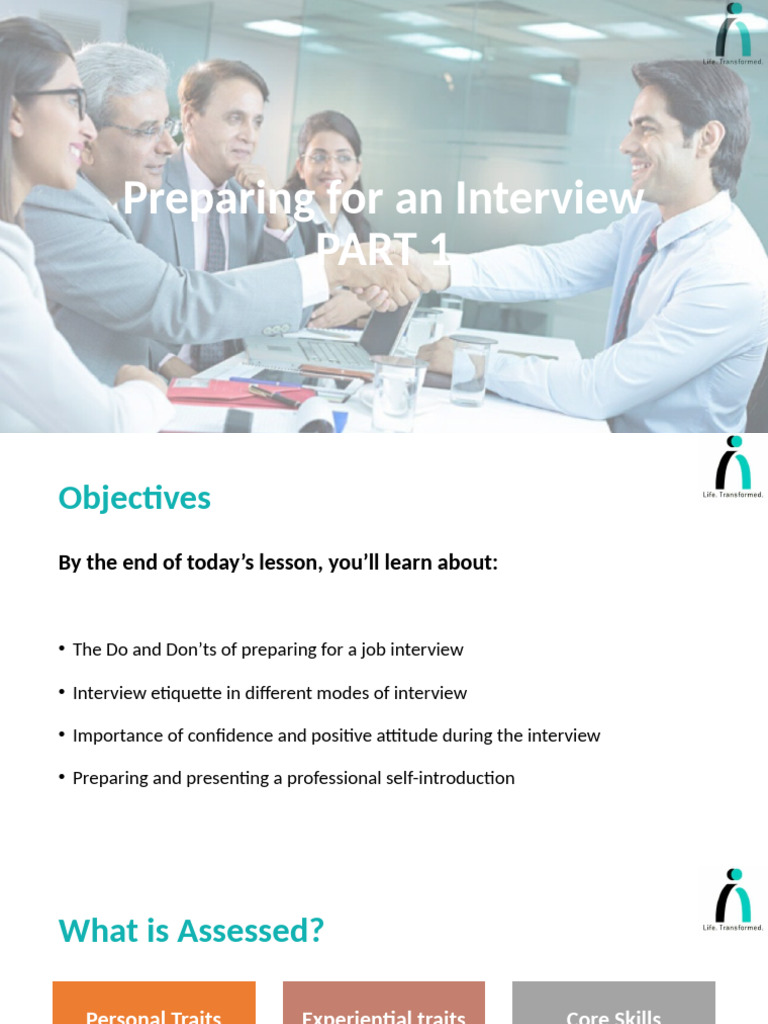 Interview Preparedness-1 | PDF | Job Interview