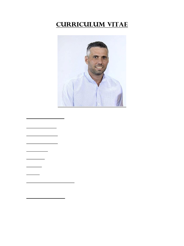 curriculum actualizado (1) | PDF | Turismo | Iniciativa empresarial