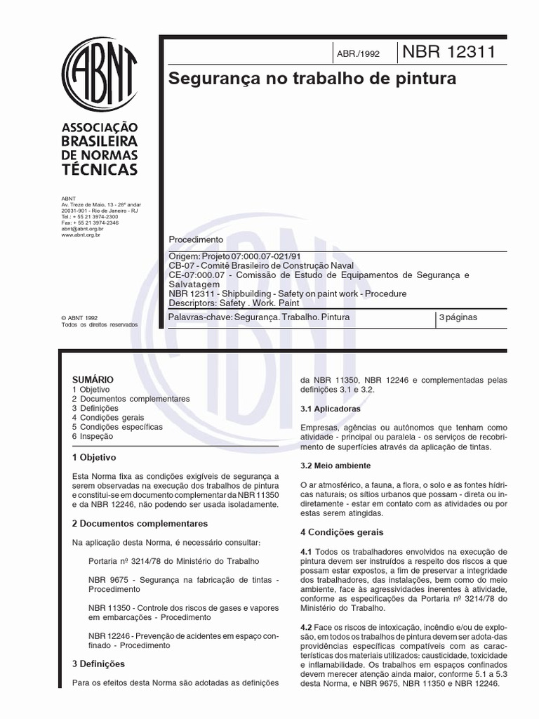 ABNT_NBR_12311 | PDF | Tinta
